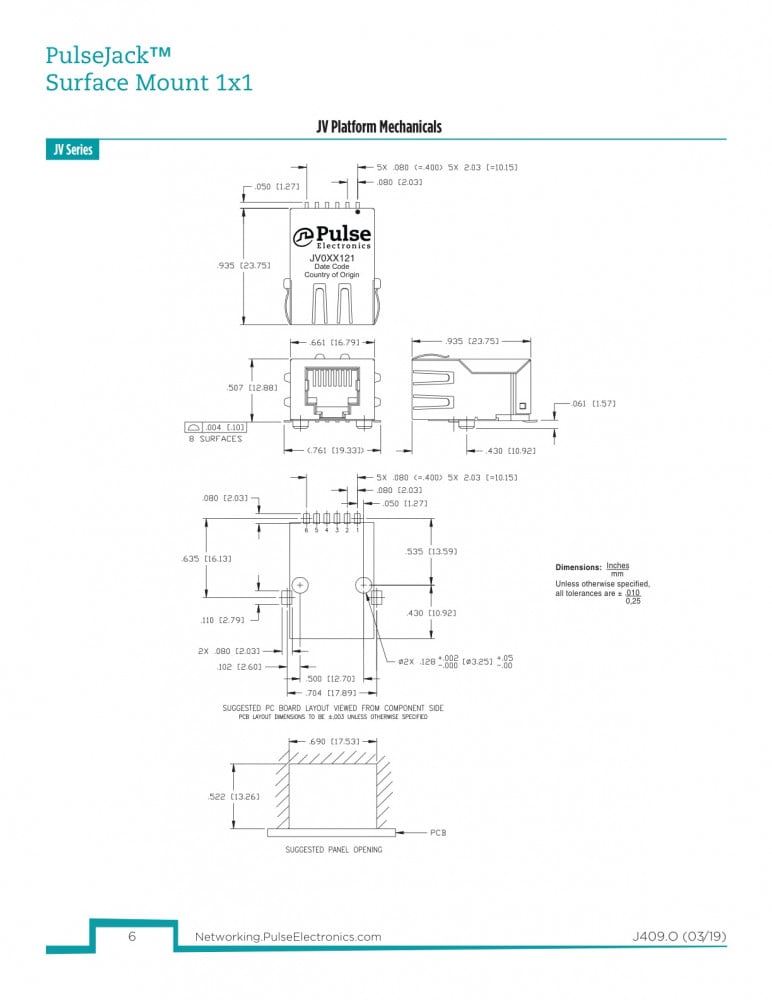 PULSE J3011G21DNLT datasheet page 6