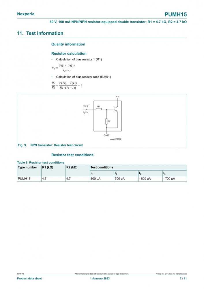 PUMH15 datasheet page 7