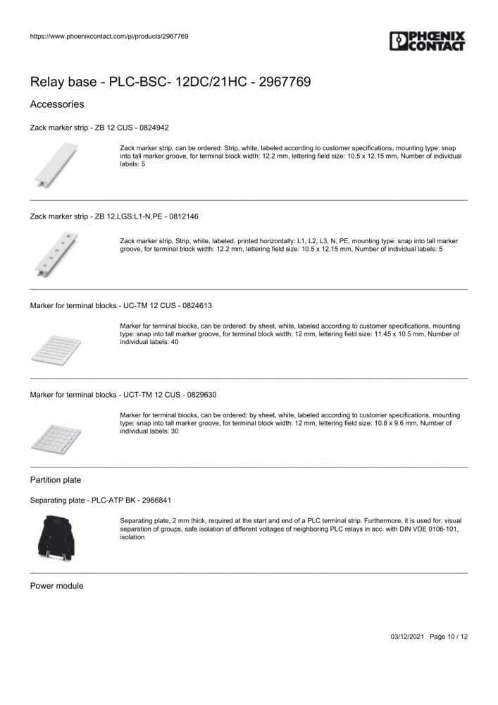 Phoenix Contact 2967769 document page 10