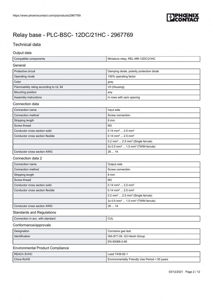 Phoenix Contact 2967769 document page 2