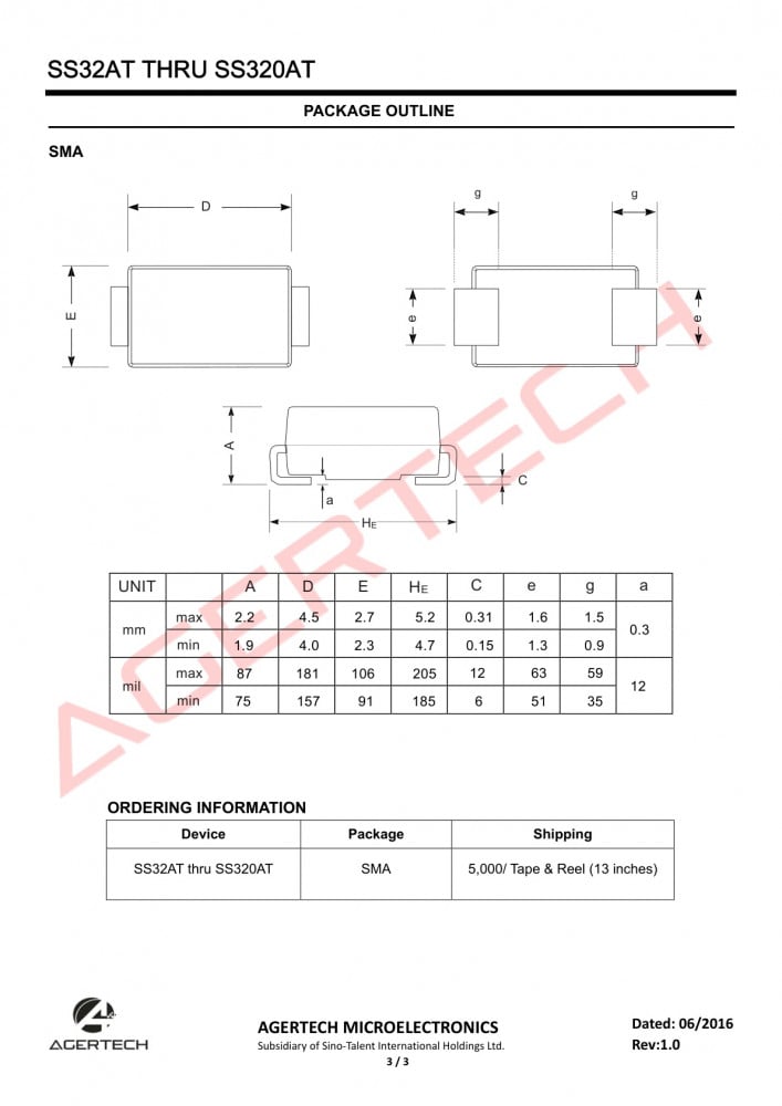 SS36AT datasheet page 3