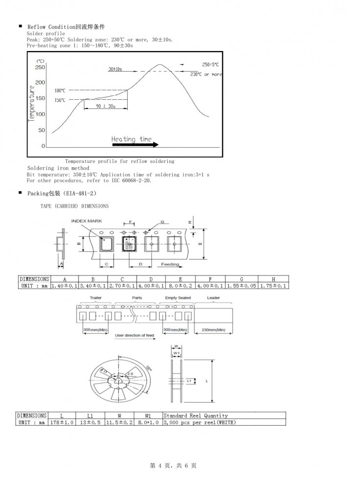 8ESC160C0033L specification page 4