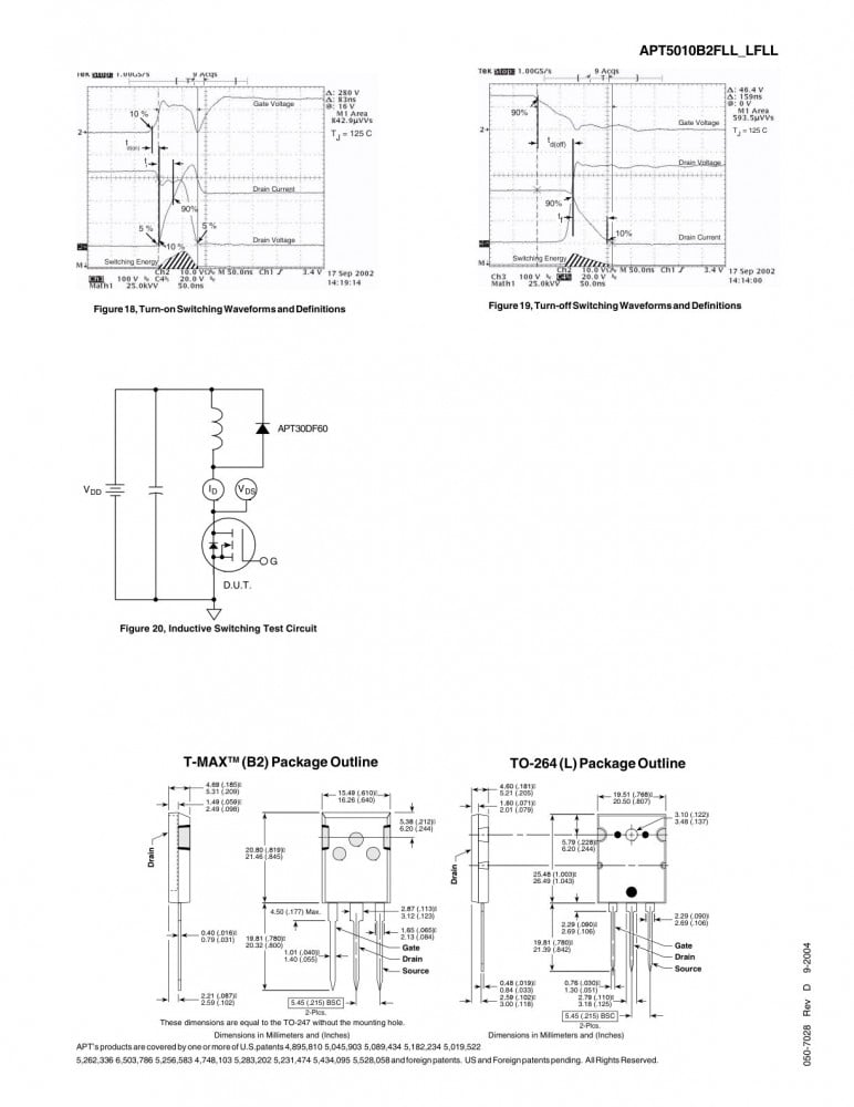 APT5010B2FLLG datasheet page 5