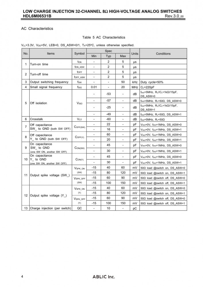 HDL6M06531B datasheet page 4