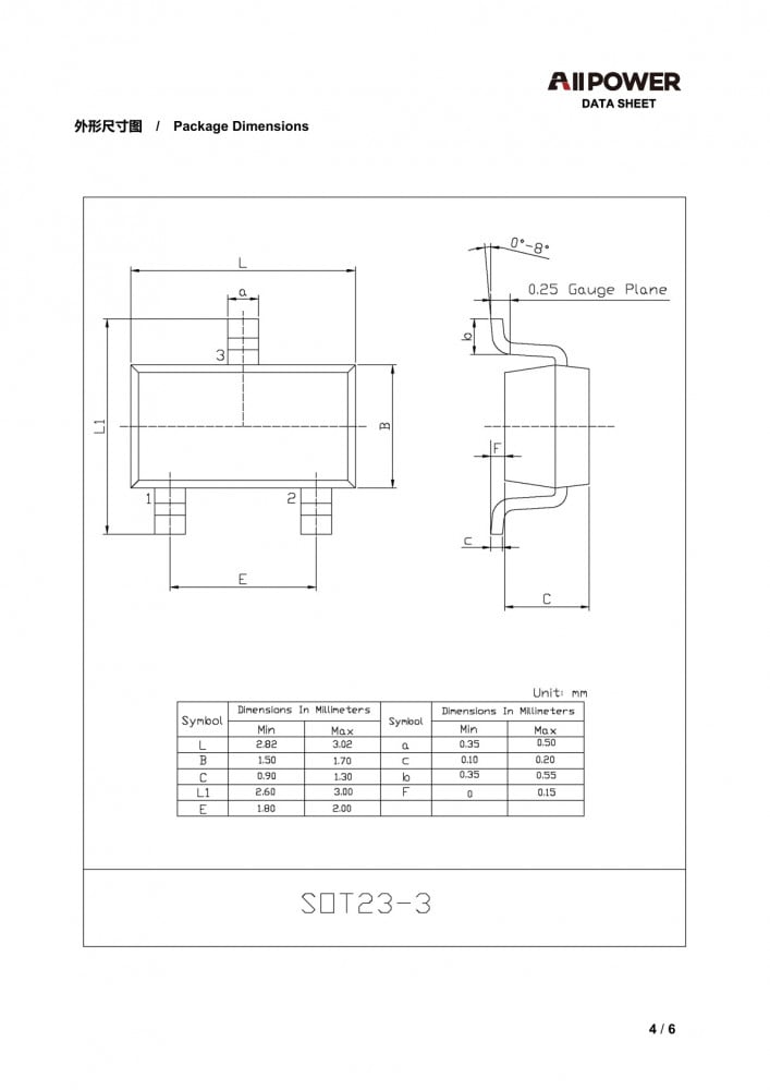 AP3407S datasheet page 4