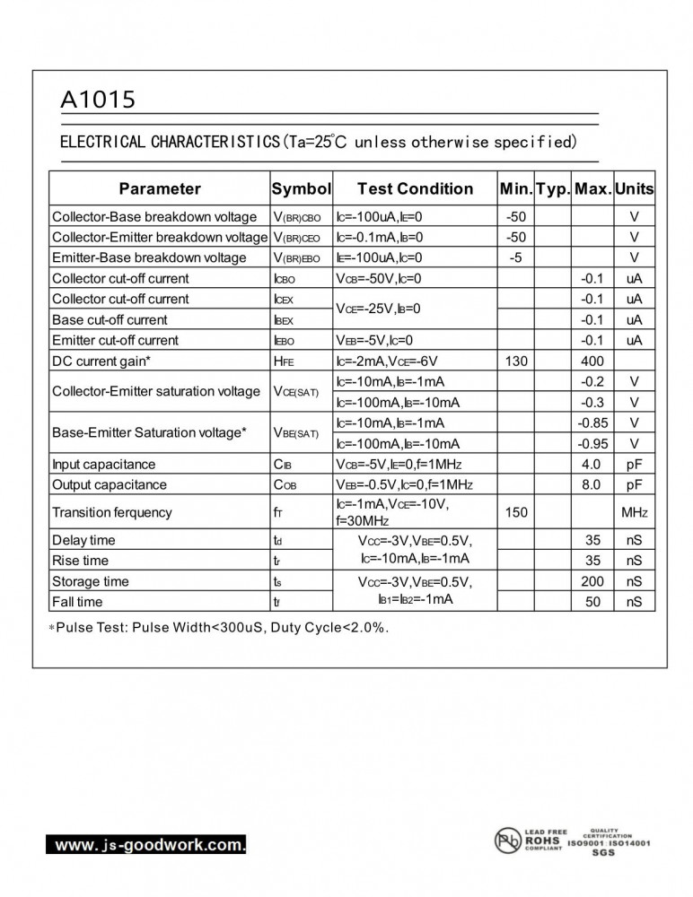 A1015 technical document page 2
