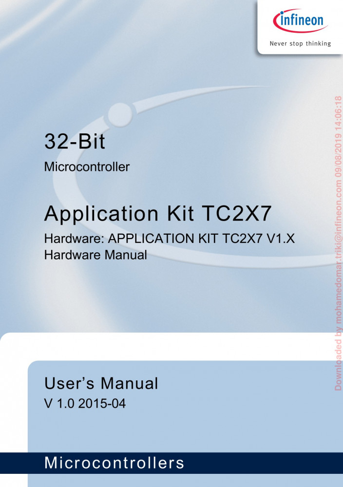 TC2X7 hardware manual page 1