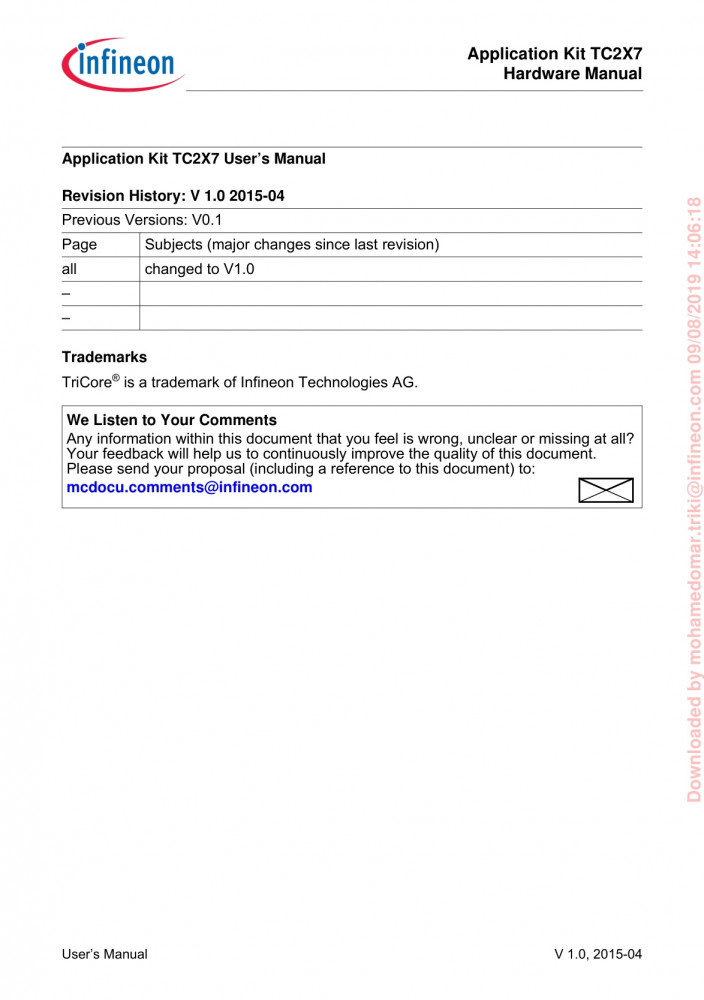 TC2X7 hardware manual page 4