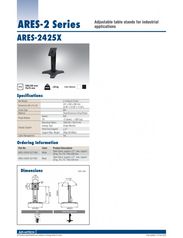 ARES series document page 2