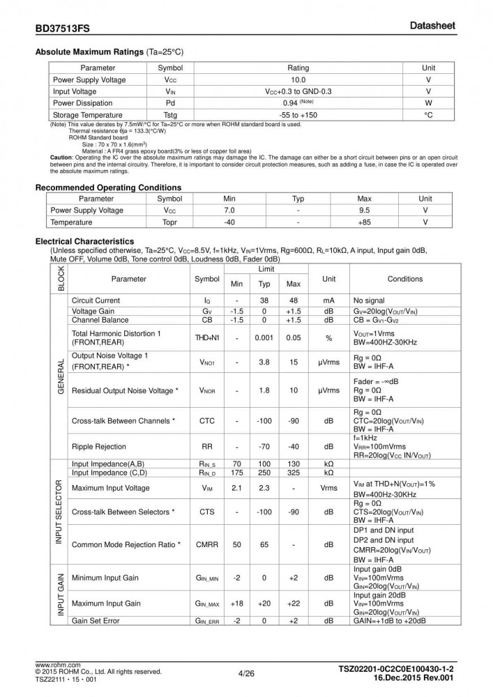 BD37515FS-E2 technical document page 4