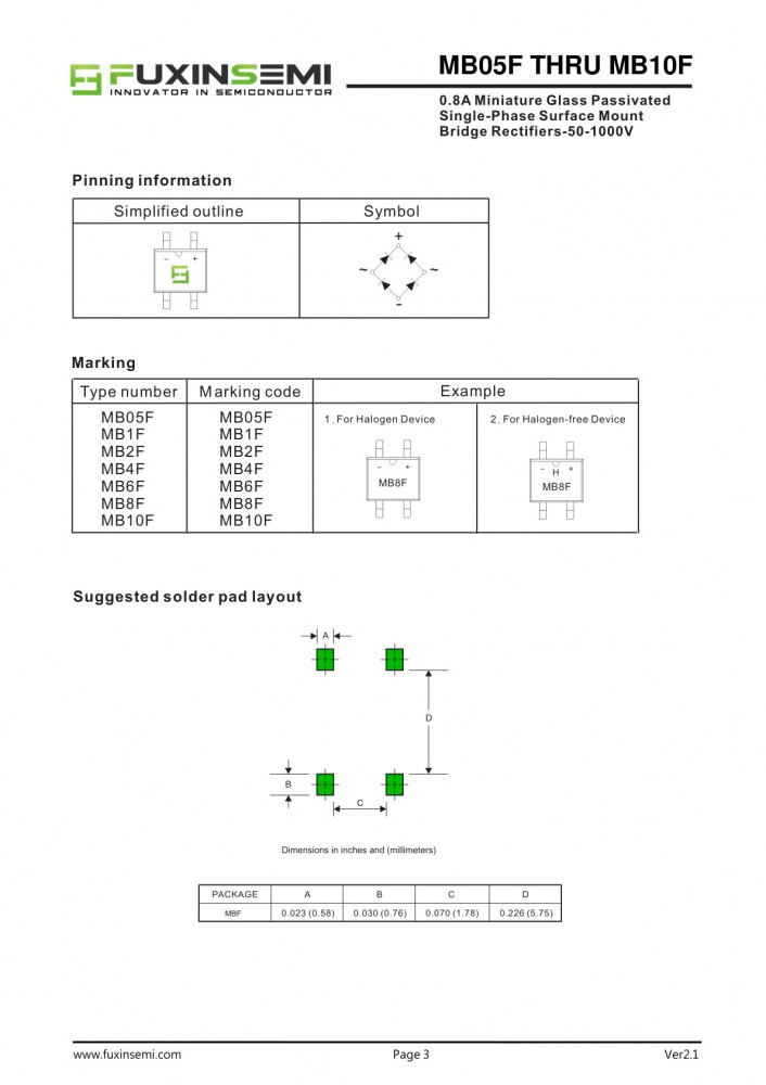 MB10F datasheet page 3