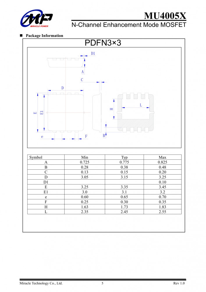 MU4005X datasheet page 5