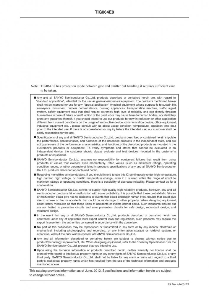 TIG064E8 datasheet page 7