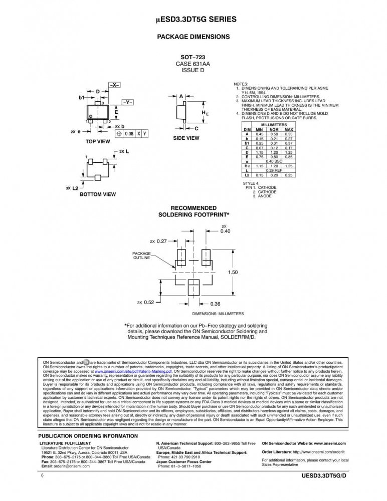 UESD3.3DT5G datasheet page 4
