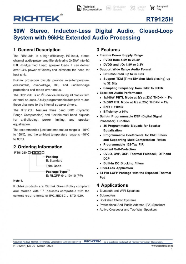 RT9125H document page 1