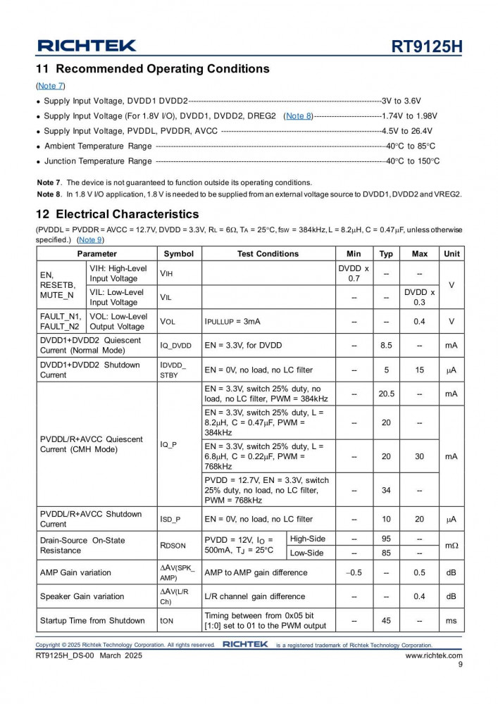 RT9125H document page 9