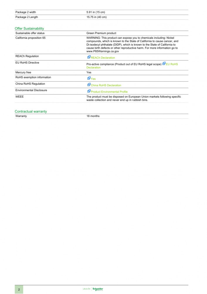 9001KS11BH2 technical documentation page 2
