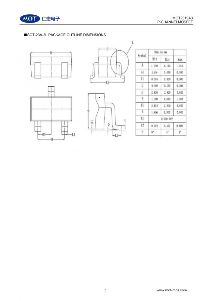 MOT2319A3 datasheet page 5