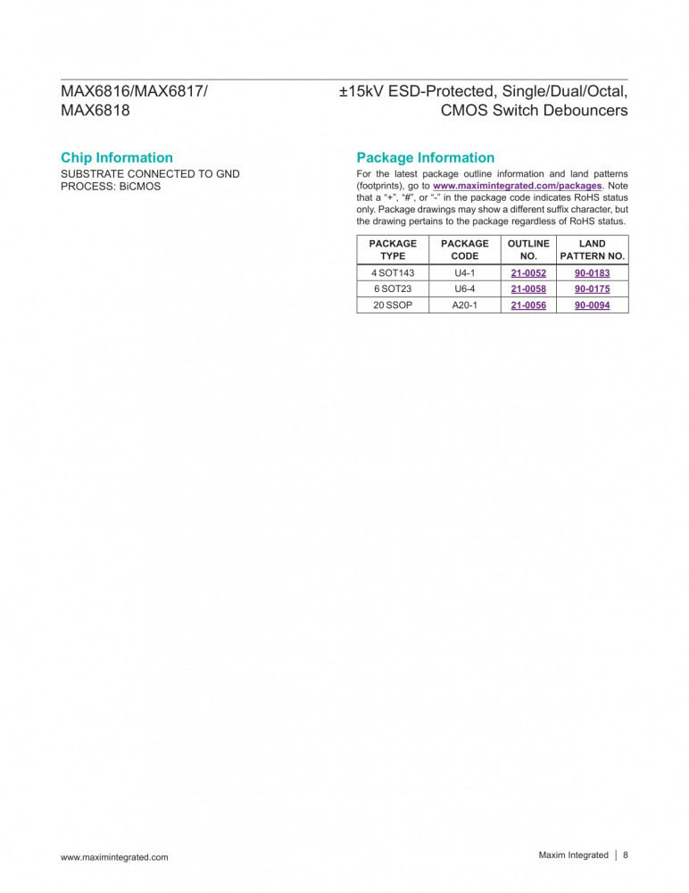 MAX6818 datasheet page 8