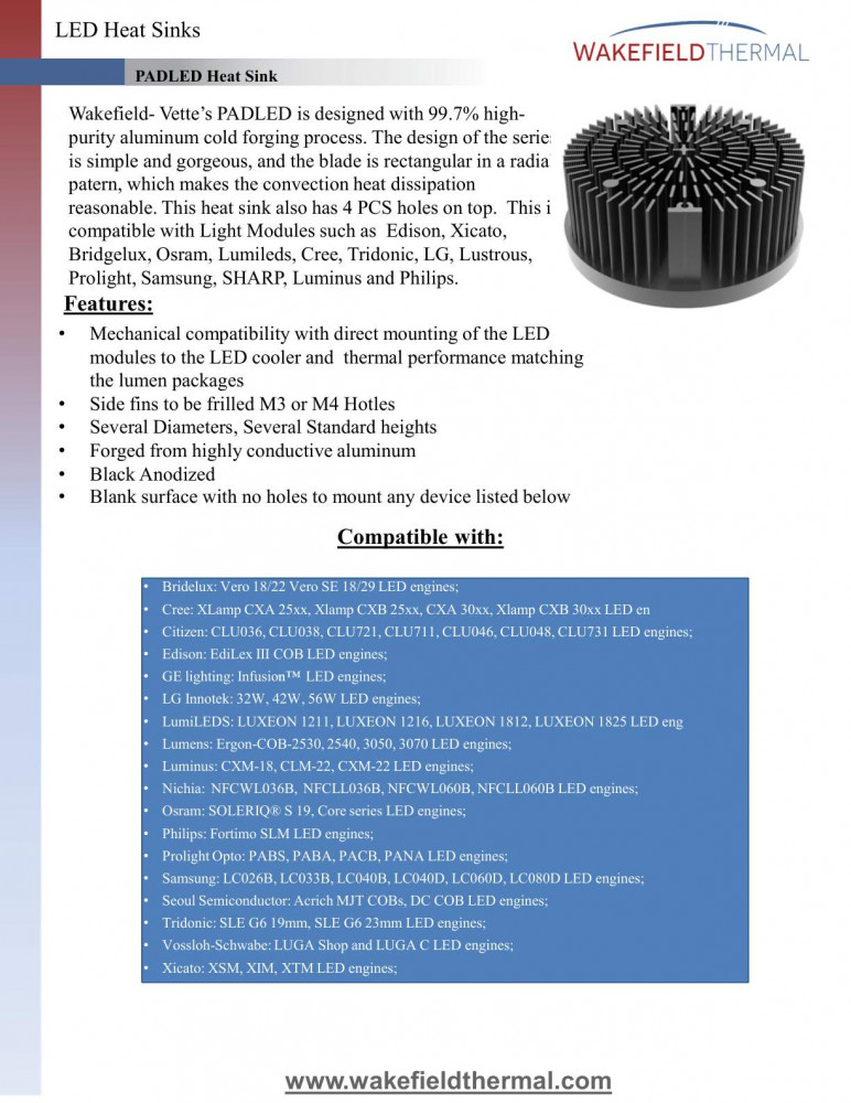 PADLED technical document page 1