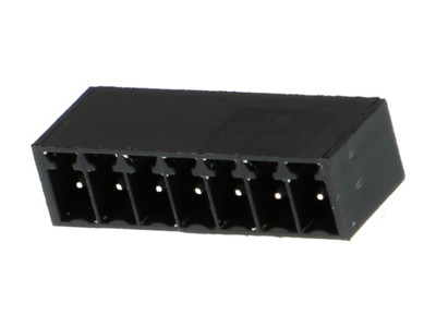 3.50mm Pitch Eurostyle Horizontal Plug, with Reverse Imprinting, Gold (Au) Plated, Black, 7 Circuits