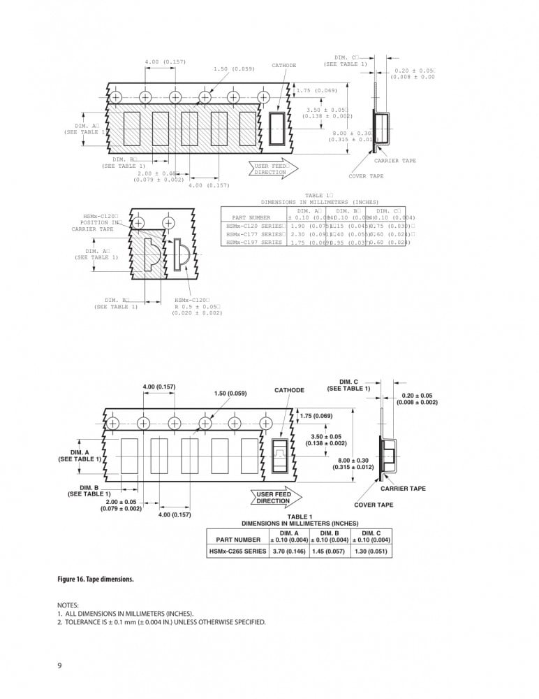 HSML-C265 datasheet page 9