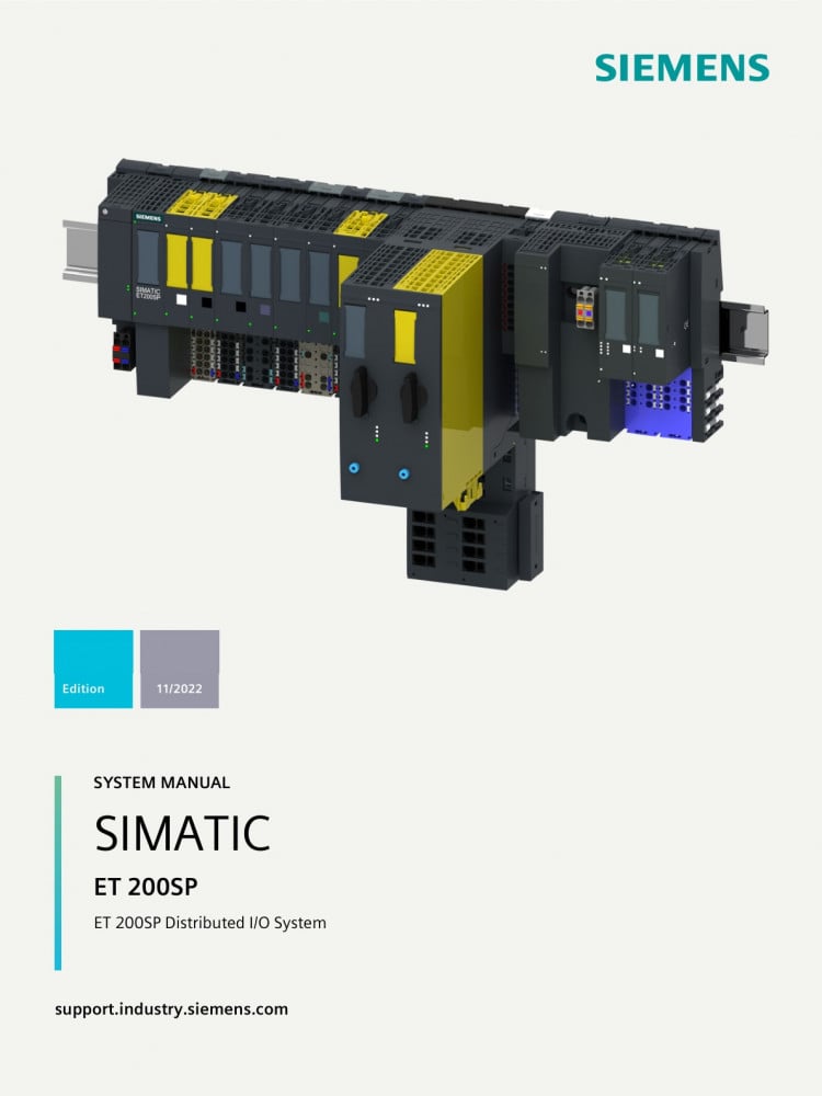 SIEMENS ET 200SP system manual page 1