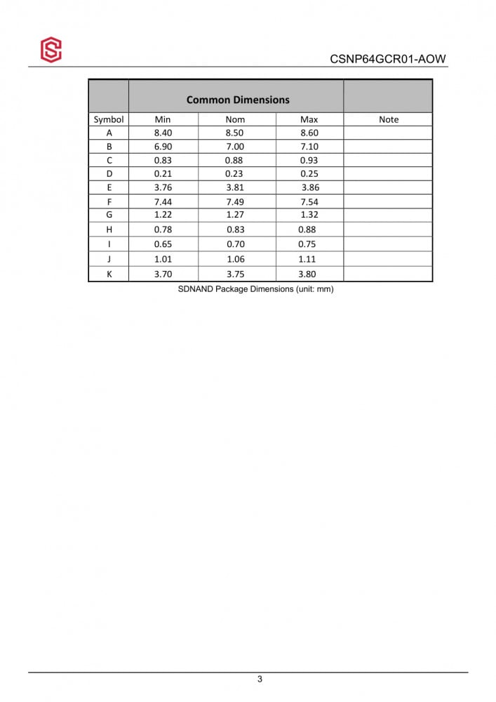 CSNP64GCR01-AOW datasheet page 6