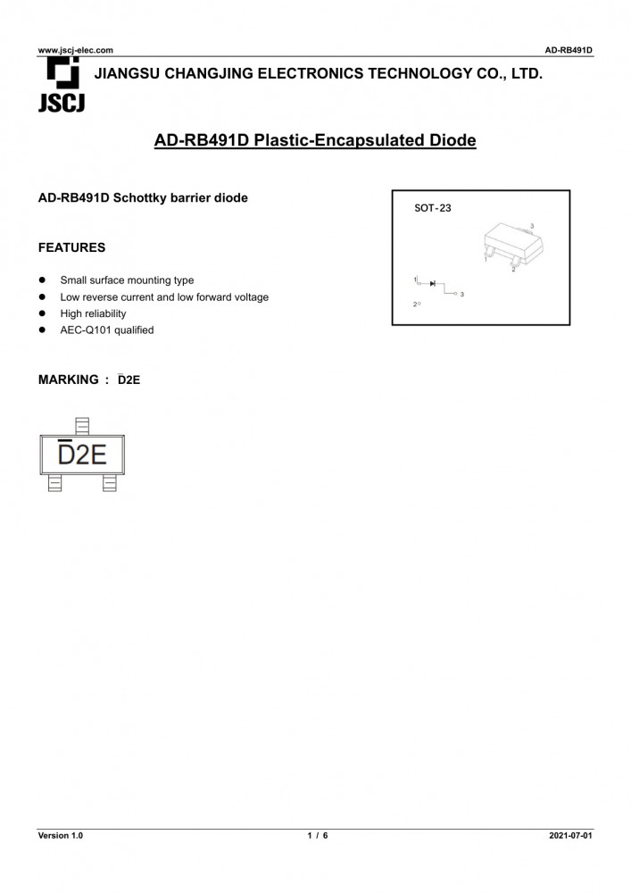 AD-RB491D datasheet page 1