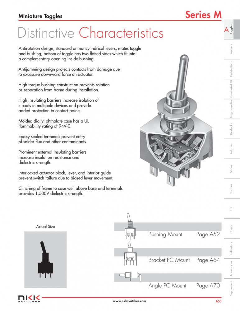 NKK Switches technical document page 2