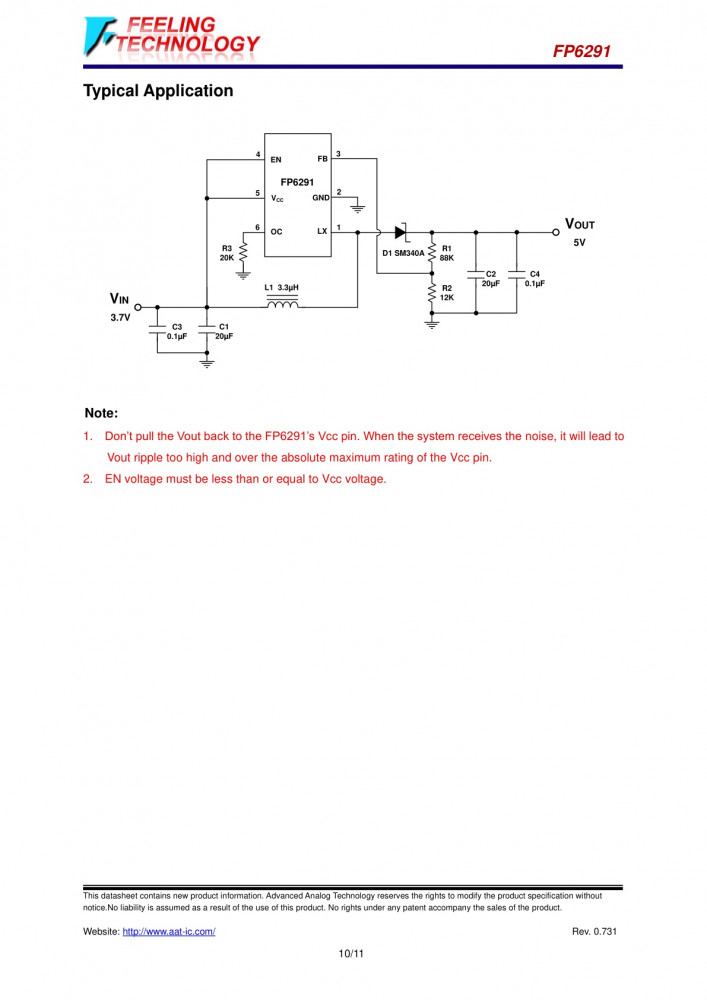 FP6291LR-G12 datasheet page 10