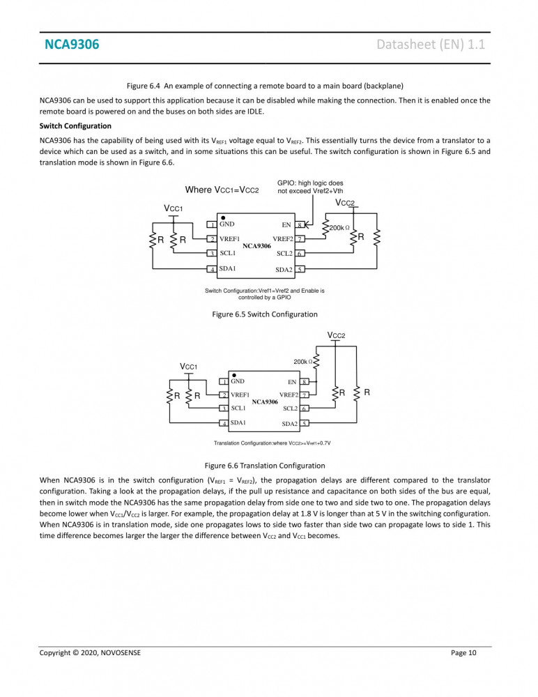 NCA9306 datasheet page 10
