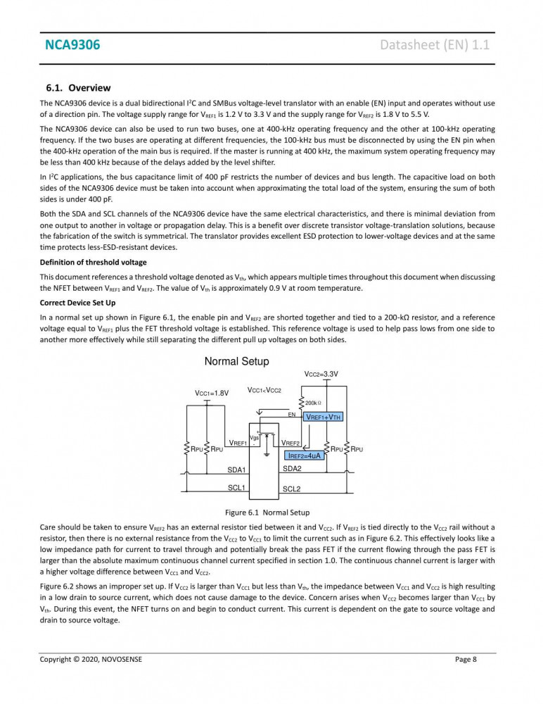 NCA9306 datasheet page 8