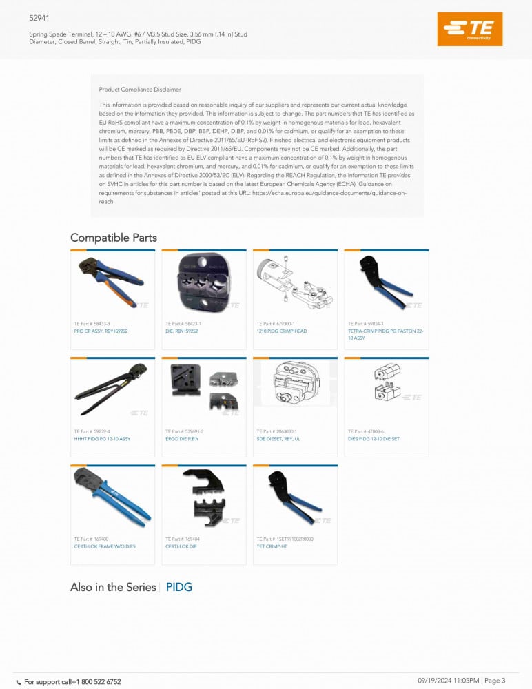 TE Connectivity 52941 technical document page 3