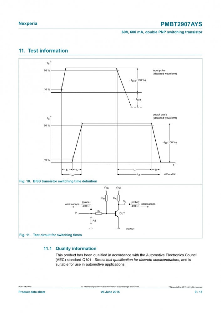 PMBT2907AYSX datasheet page 9