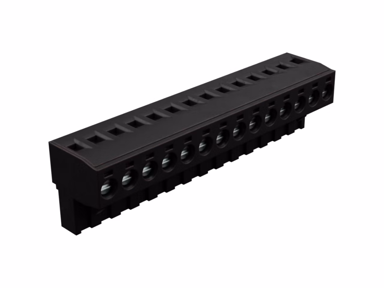 5.08mm Pitch Eurostyle Horizontal Plug, with Reverse Imprinting, Gold (Au) Plated, Black, 14 Circuits for sale