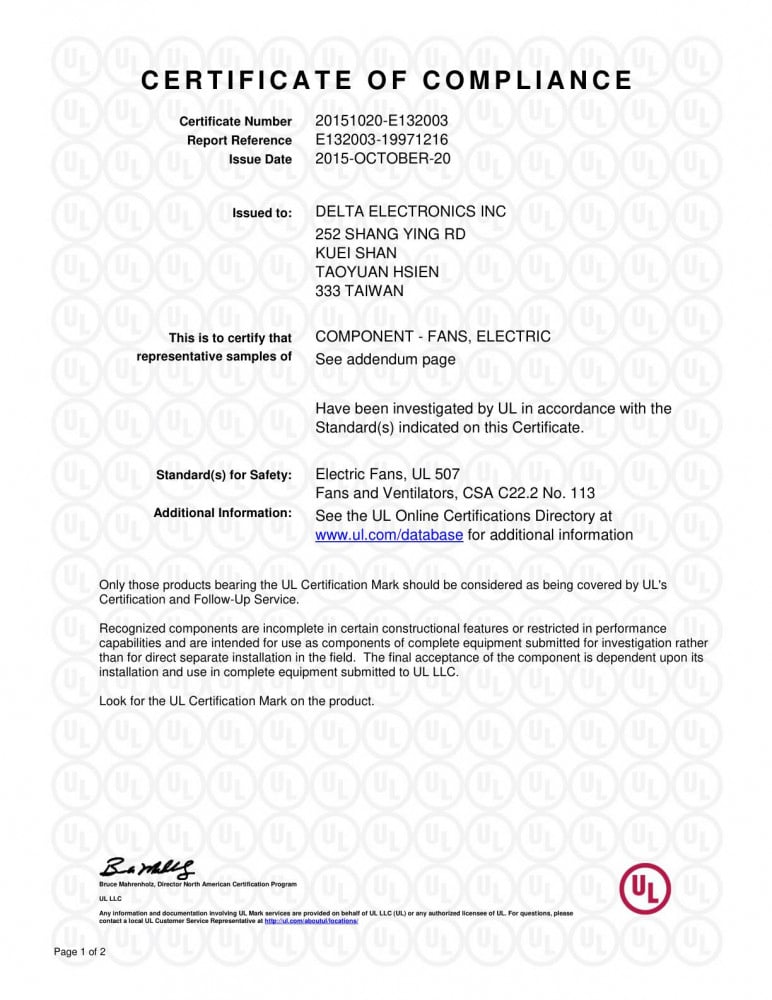 Delta AFB0524HHB7GY specification page 9