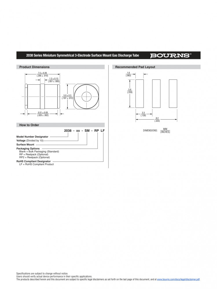 2038 series technical document, page 3