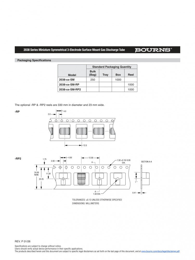 2038 series technical document, page 4