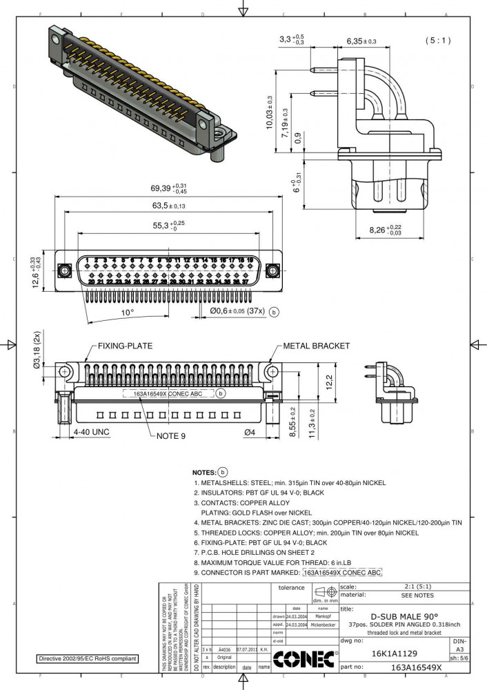 Conec 163A16549X drawing page 5