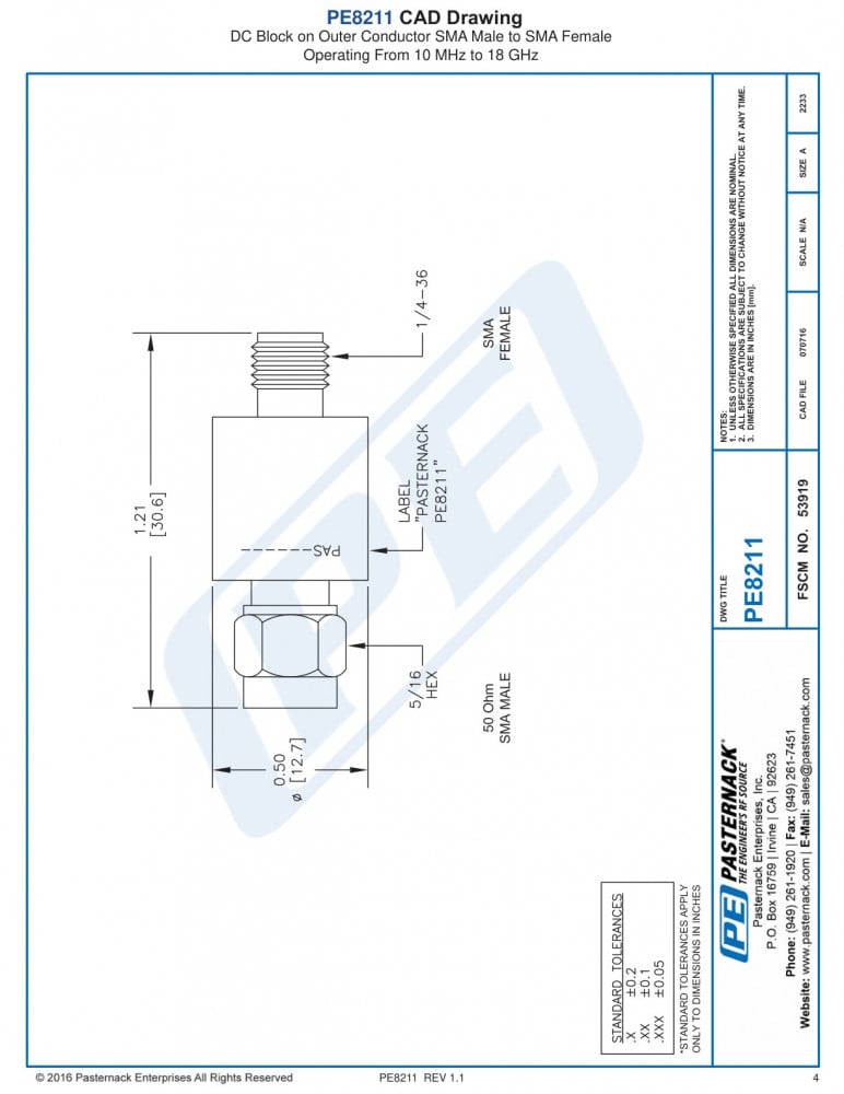 PE8211 technical document page 4
