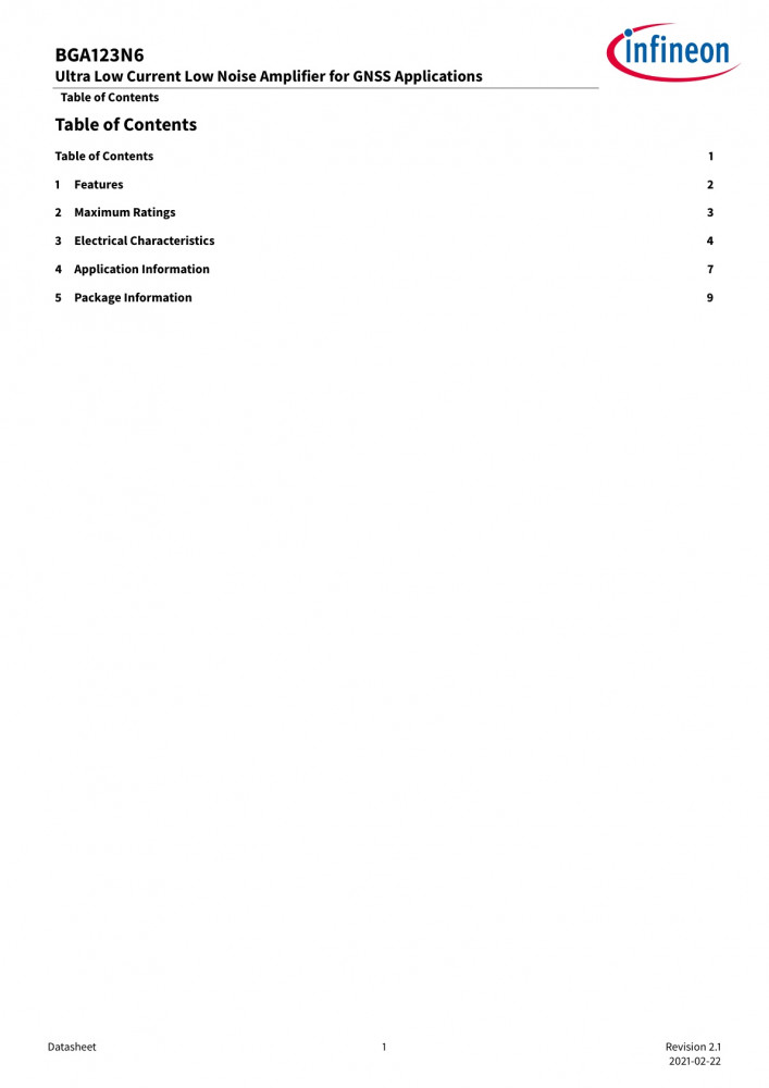BGA123N6 datasheet page 2