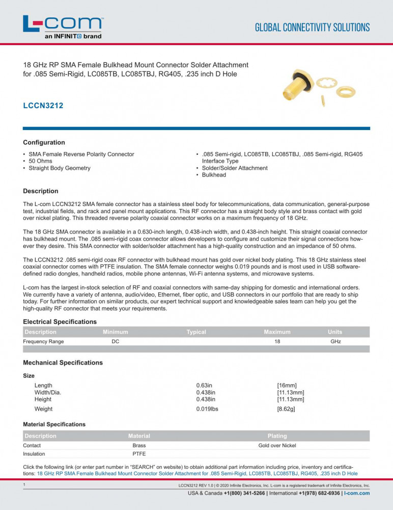 LCCN3212 technical document page 1