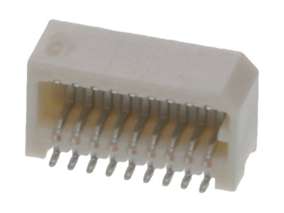0.635mm Pitch SlimStack Header, Surface Mount, Dual Row, Vertical Stacking, 10.00 and 16.00mm Stacking Heights, 40 Circuits, with Tube Packaging