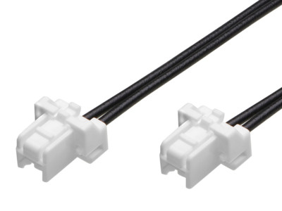 CLIK-Mate-to-CLIK-Mate Off-the-Shelf (OTS) Cable Assembly, 2.00mm Pitch,  Single Row, 600.00mm Length, 2 Circuits, White for sale