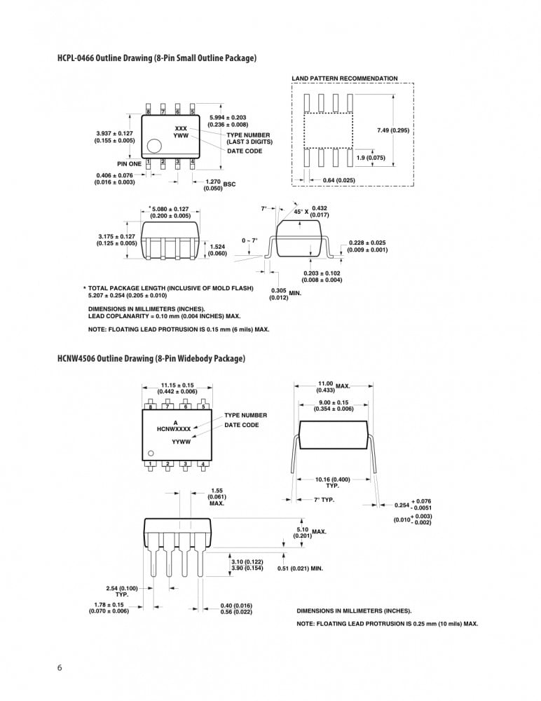 HCPL-0466 datasheet page 6
