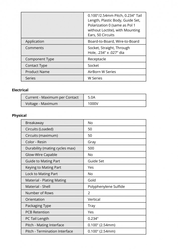 WTB50SAD15SY0 technical document image 2