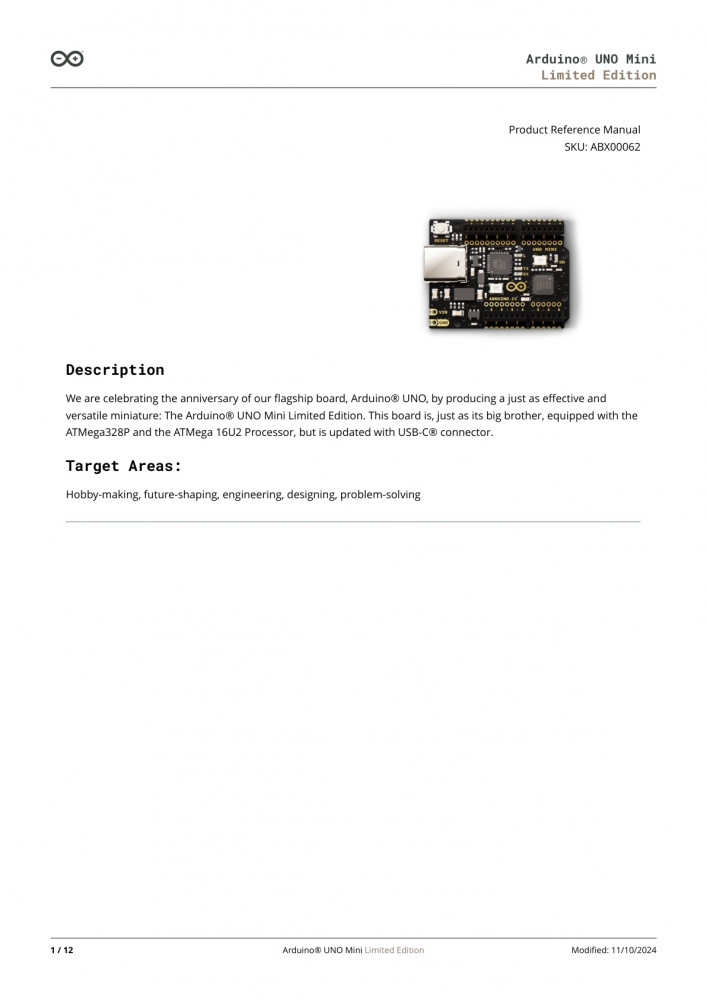 ABX00062 reference manual page 1