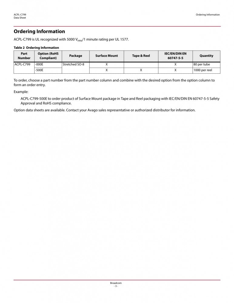 ACPL-C799 datasheet page 3