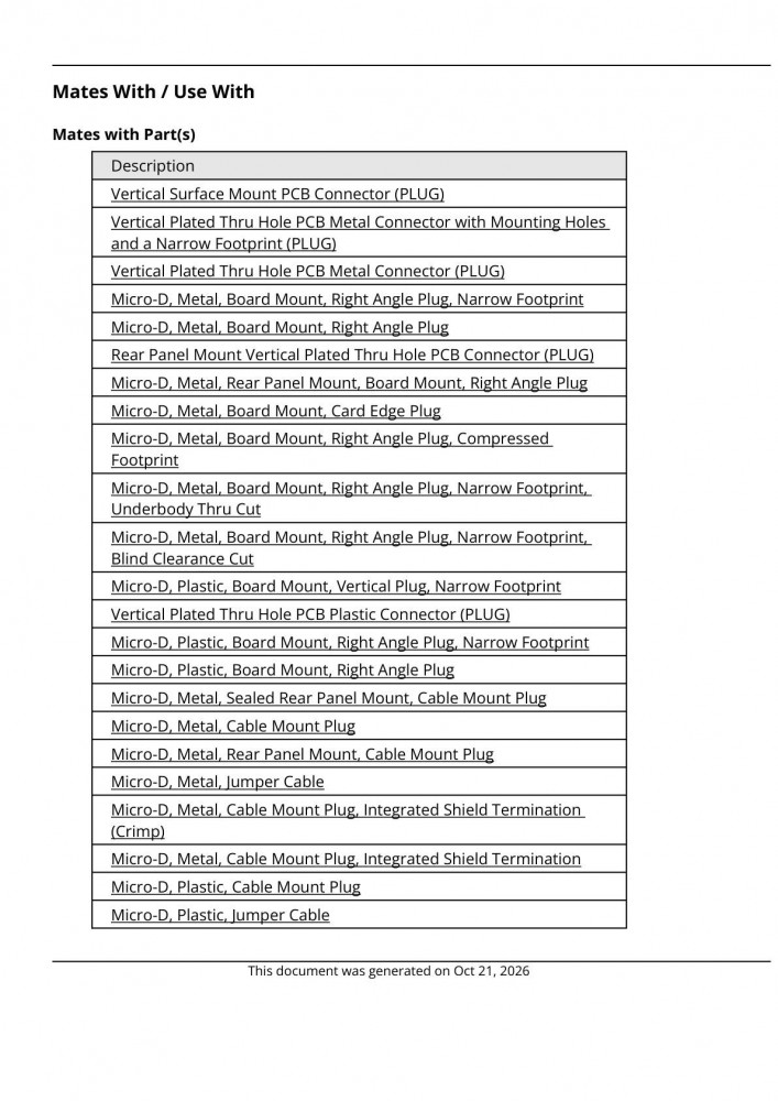 Technical document page 3 for the product